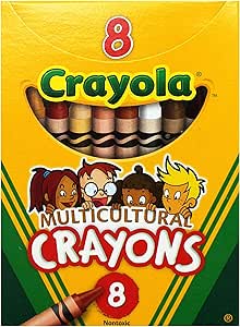 Amazon.com: Crayola Multicultural Crayons (Pack of 8 Crayons) : Toys ...