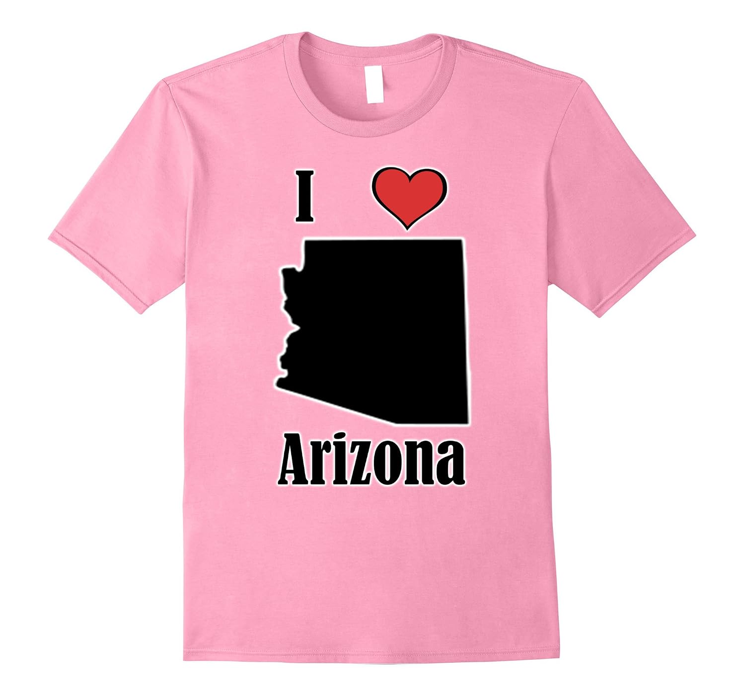I Love Arizona Souvenir T-Shirt State Shape-PL – Polozatee
