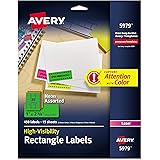 Amazon.com : Avery Removable Print or Write Color Coding Labels, 1 x 3 ...