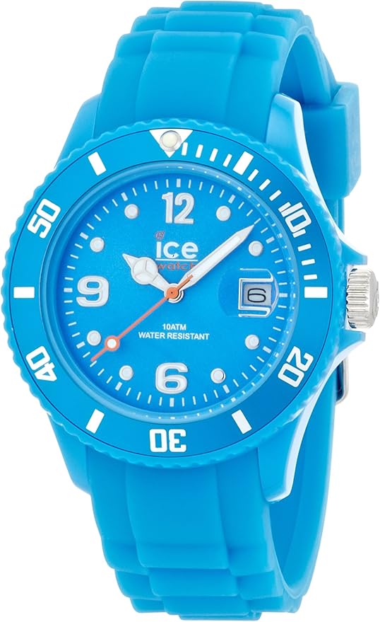 Ice-Watch Unisex Quartz Watch with Blue Dial Analogue Display and Blue ...