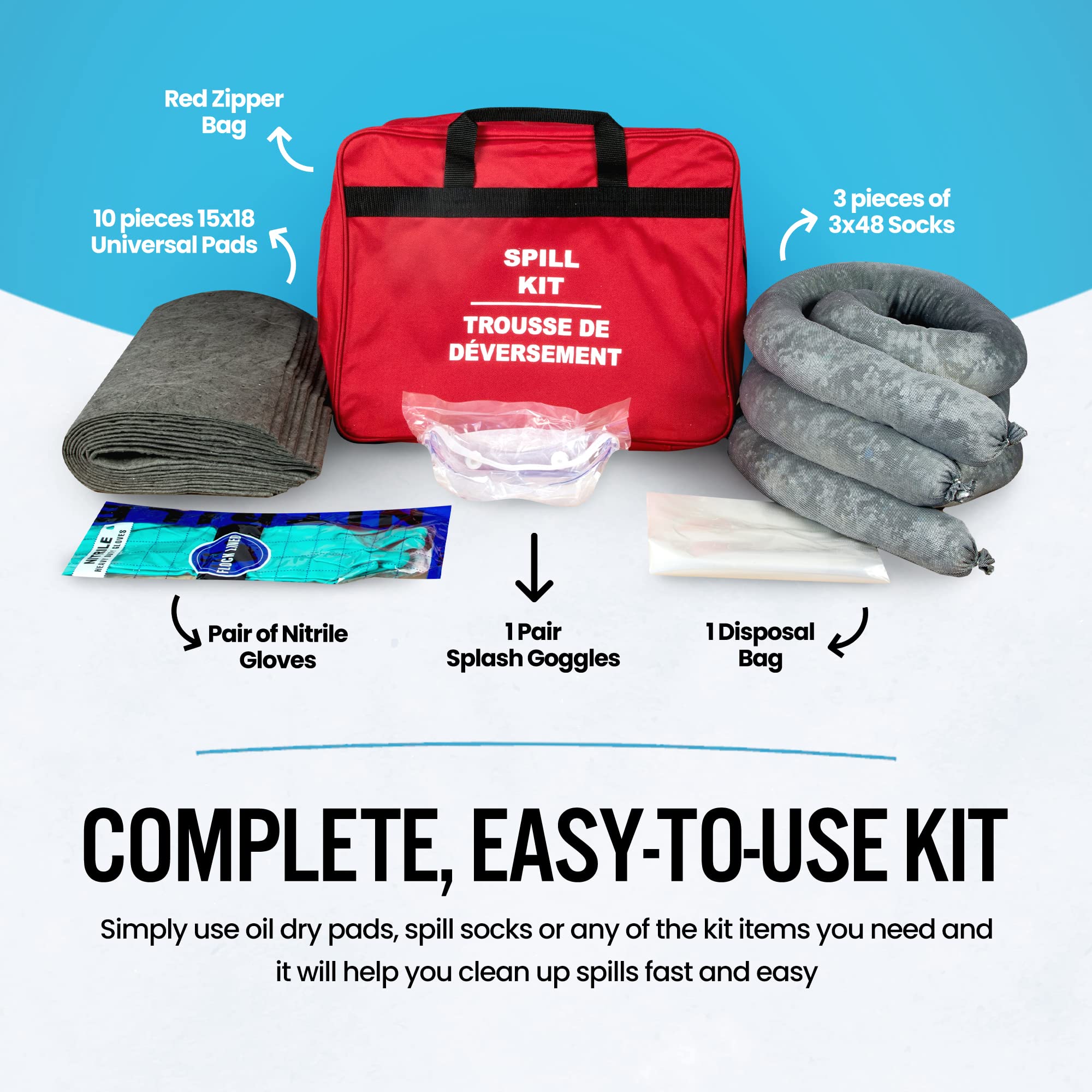 Mua Pro-Grade Industrial Spill Kit – Maximum Absorption for Automotive ...