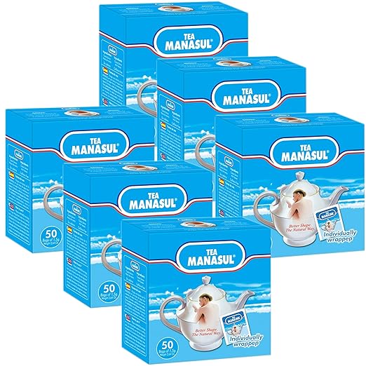 6 BOXES X 50 BAGS SUPER WEIGHT LOSS MANASUL TEA ORGANIC DETOX CLEANSING ...