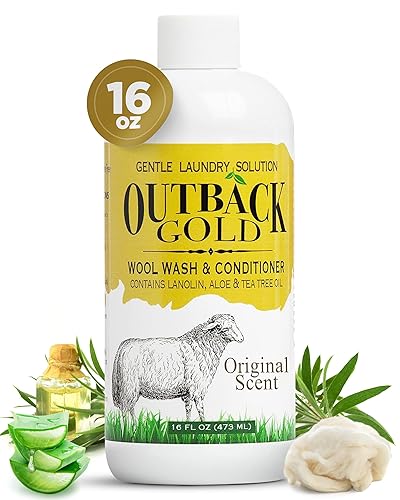 Outback Gold Wool Wash, 16 oz, Original Scent, Natural Plant Based ...