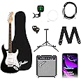 Amazon.com: Fender Squier Debut Series Stratocaster Electric Guitar Kit ...