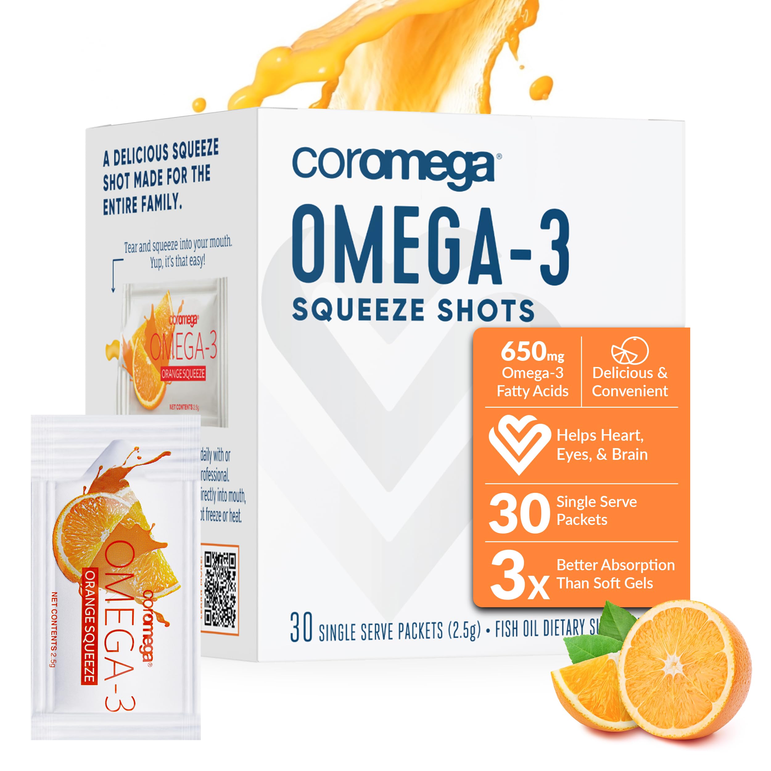 Mua Omega 3 Fish Oil Supplement, 650mg of Omega-3s with 3X Better ...