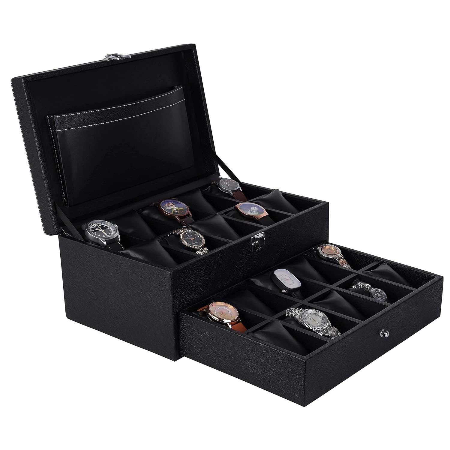 Watch Box Watch Box 20 Slots Both Small Large Dial Watches Fit ...