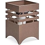 Navaris LED Solar Feuerstelle - 19 x 25cm - mit Erdspieß - Garten ...