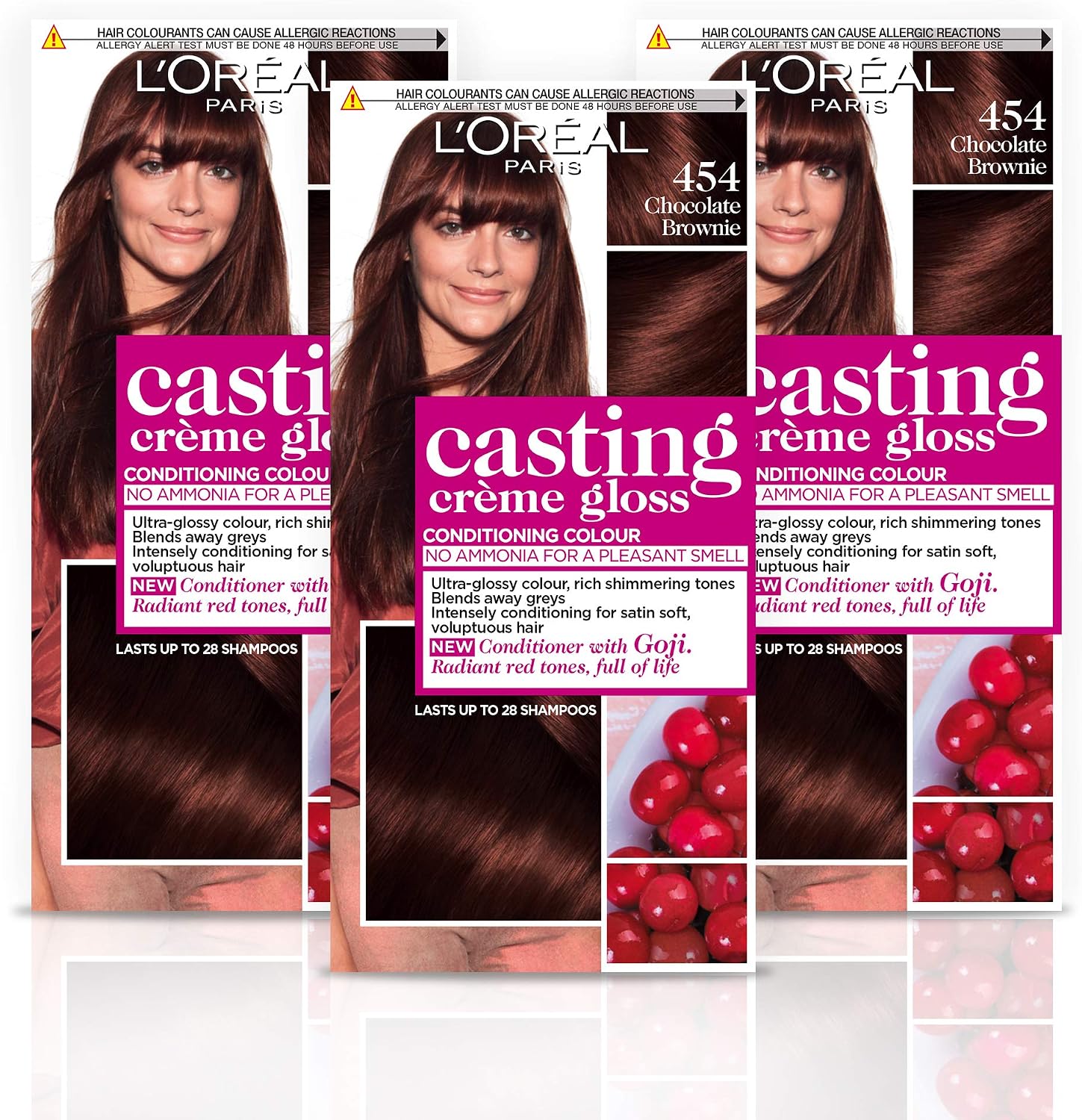 L’Oreal Paris Casting Creme Gloss Brown Semi-Permanent Hair Dye, Blends ...