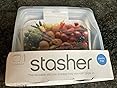 Amazon.com: Stasher STSU01A Silicone Reusable, Stand-Up Mid (Clear) | Food Meal Prep Storage ...