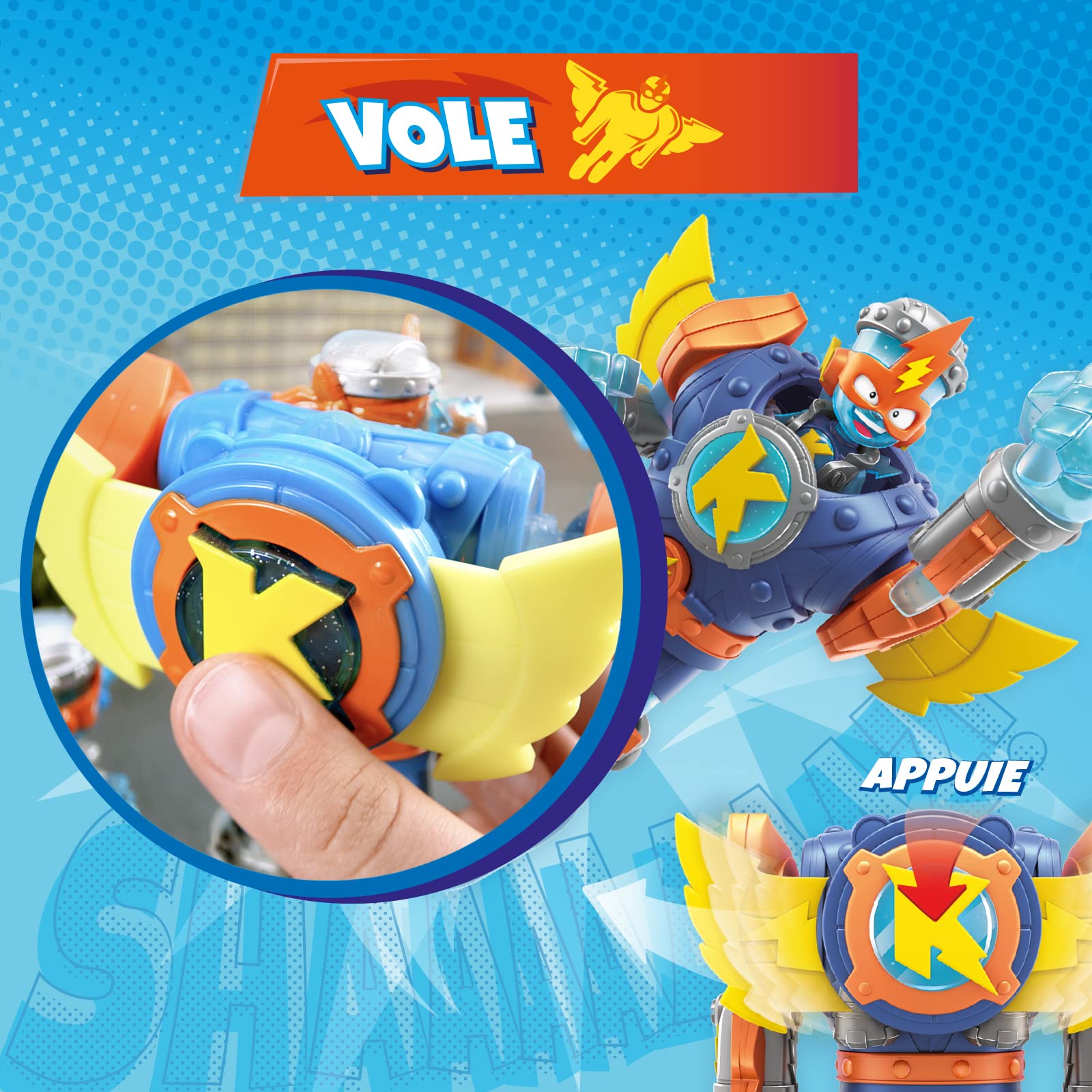 Mua SUPERTHINGS RIVALS OF KABOOM Superbot Kazoom Power – Articulated ...