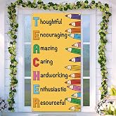 Amazon.com: Nepnuser Thank You Teachers Door Cover May Teacher ...