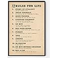 Amazon.com: 12 Rules for Life Motivational Poster - Jordan Peterson ...