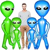 Amazon.com: 4 Pieces 63 Inch 35 Inch Inflate Alien Jumbo Alien Giant ...