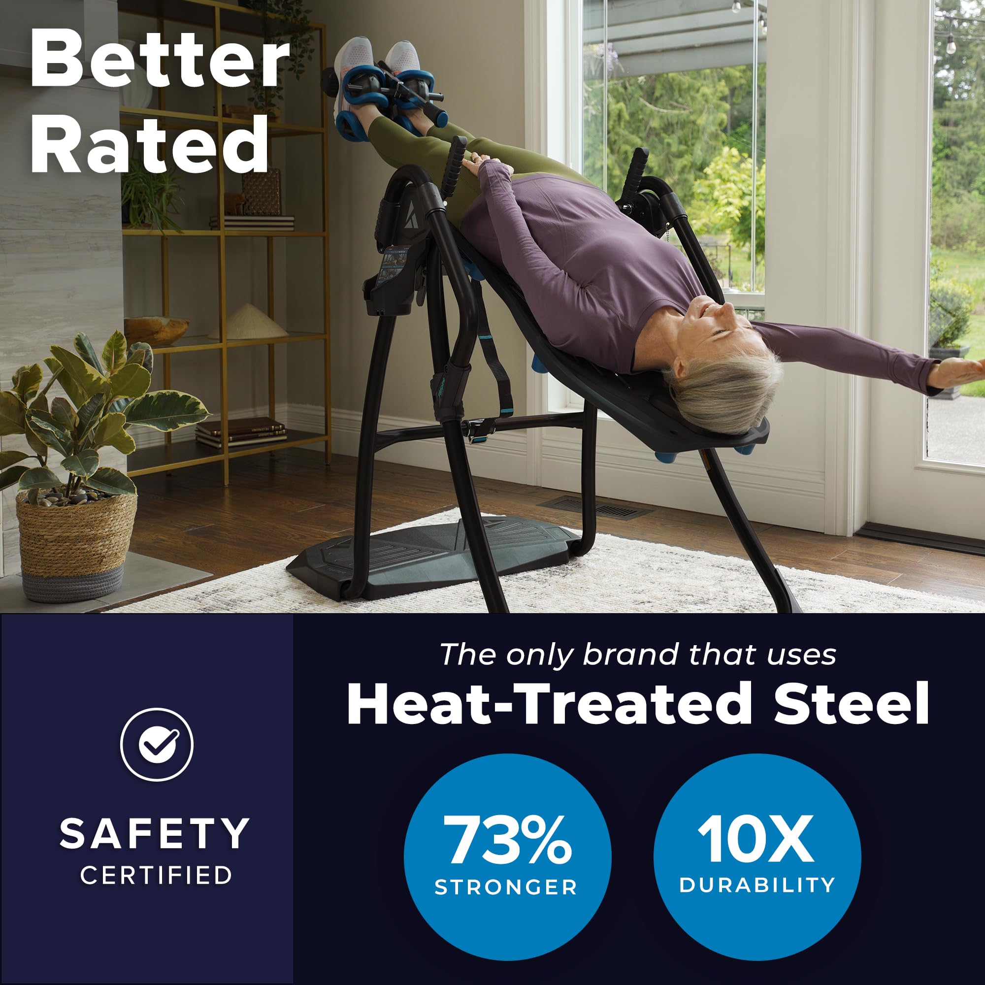 Mua TEETER FitSpine LX9 Inversion Table, Deluxe Easy-Reach Ankle Lock ...