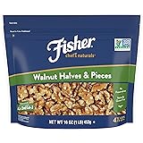 Amazon.com : Fisher Walnut Halves and Pieces, 32 Ounces, California ...