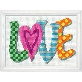 Amazon.com: Tobin Design Works Crafts Needlepoint Kit, 12"x12" Stitched ...
