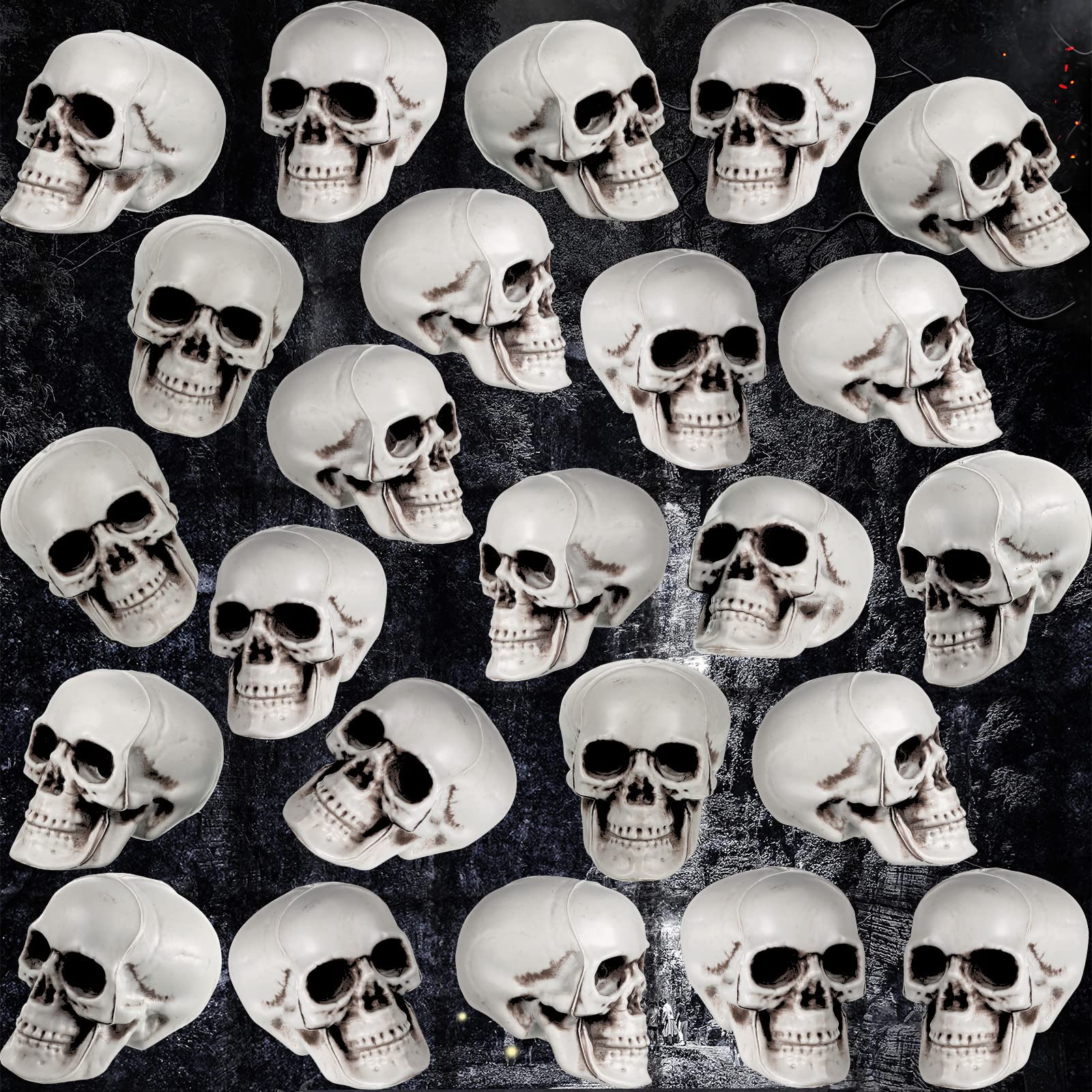 Chivao Halloween Skulls Decoration Realistic Looking Skulls Head Fake ...
