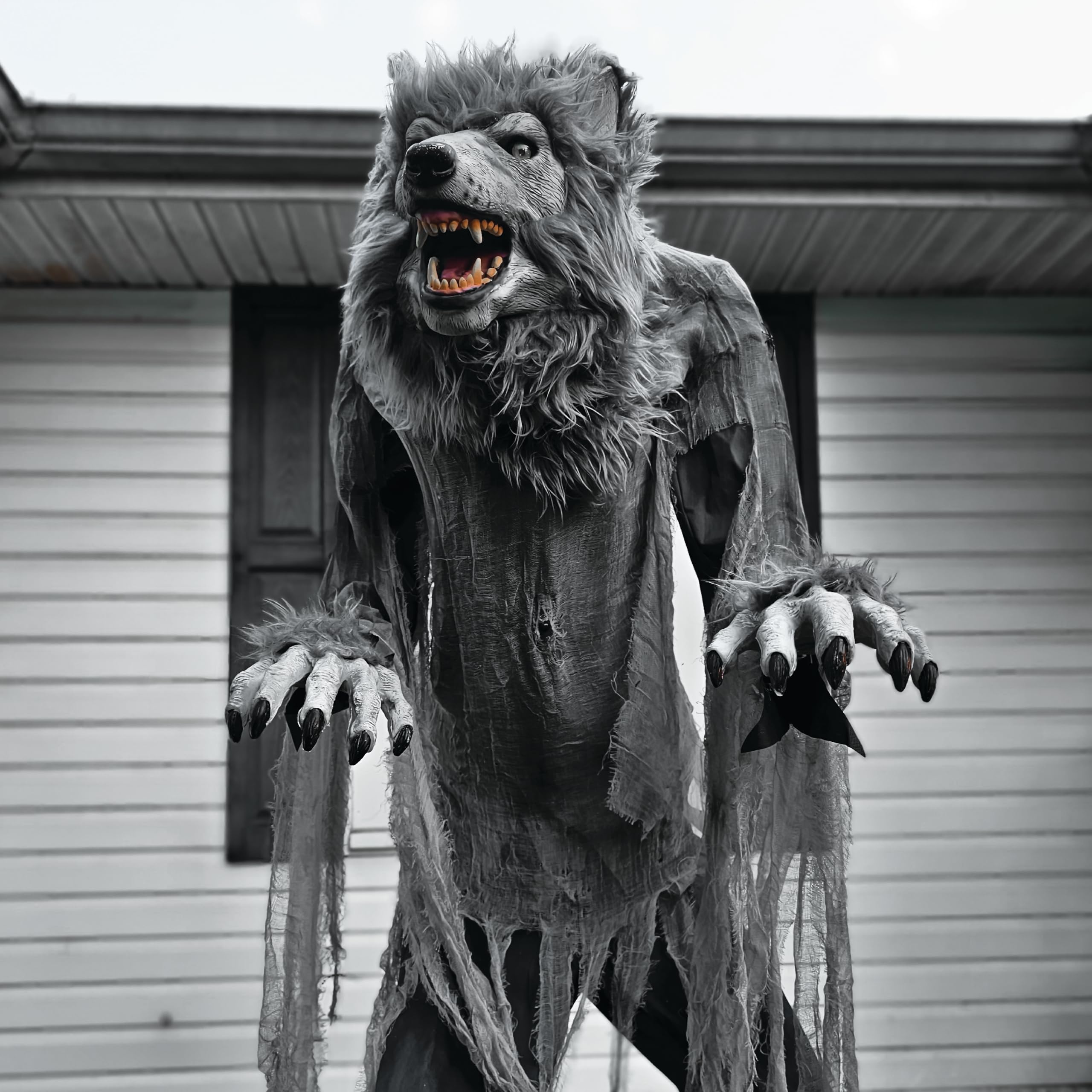 Mua Haunted Hill Farm 7-Ft. Tall Towering Werewolf, Motion-Activated ...