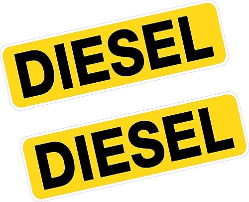 Diesel Only 50mm Stickers - Pack of 2 Car or Van Round Fuel Reminder ...