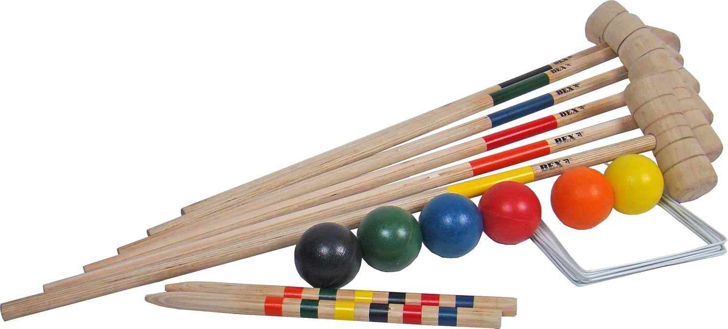 BEX 512-010-1 Croquet Family for 6 Players-Multi-Colour: Amazon.co.uk ...