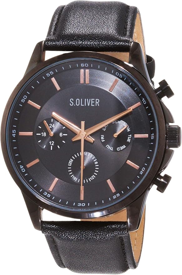 s.Oliver Men's Analogue Quartz Watch SO-4233-LM: Amazon.co.uk: Watches