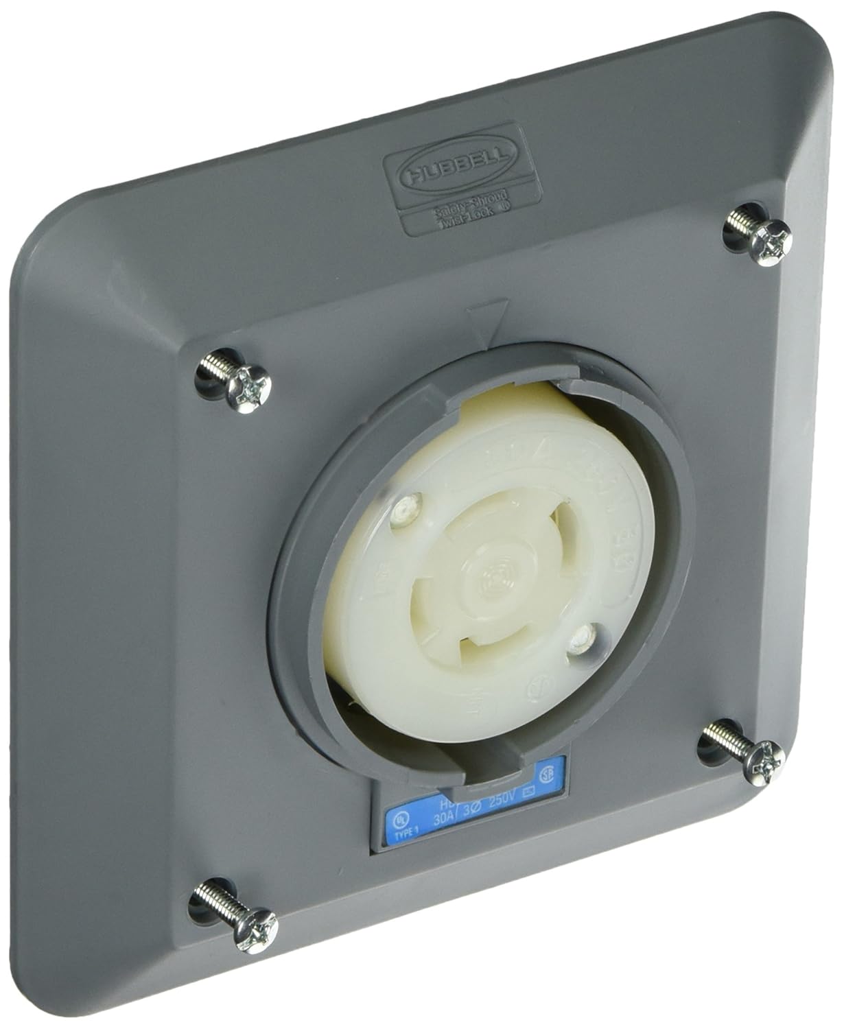 Hubbell hbl2720sr2 receptáculo de sudario de bloqueo de seguridad, L15 ...