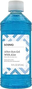 Amazon.com: Amazon Brand - Solimo After Sun Gel with Aloe, Lidocaine ...