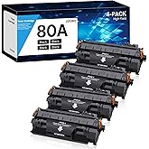 Amazon.com: 80A Toner Cartridge Black High Yield Compatible for HP 80A CF280X CF280A 80X use ...