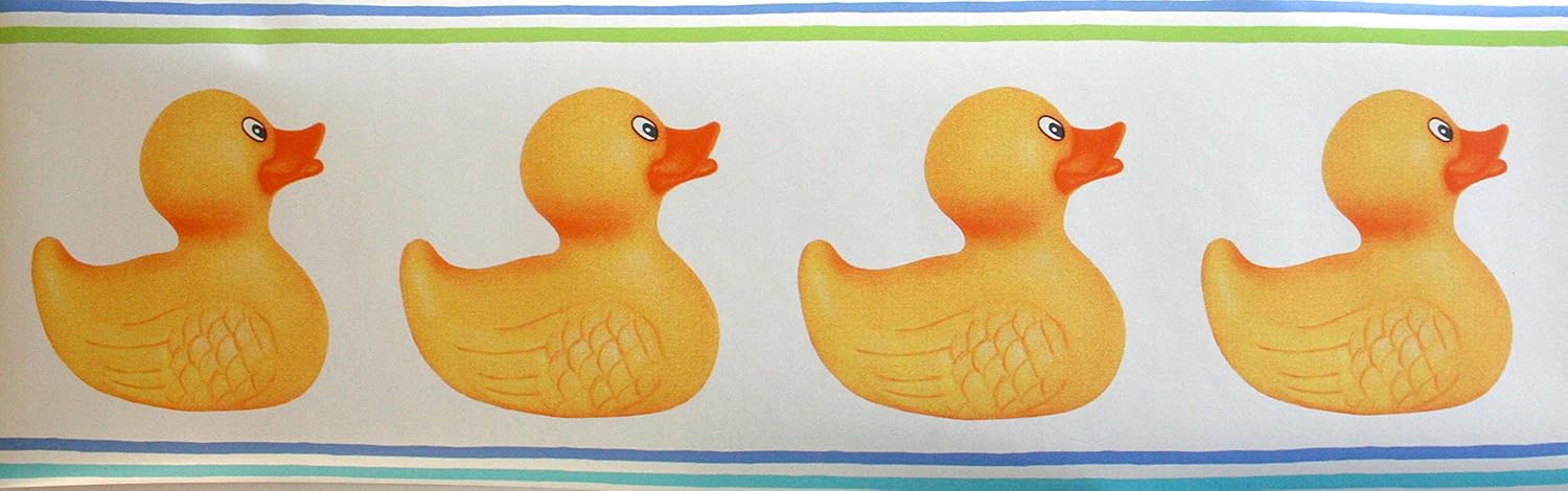 Rubber Ducks Wall Border (Yellow) by Ducky: Amazon.co.uk: Kitchen & Home