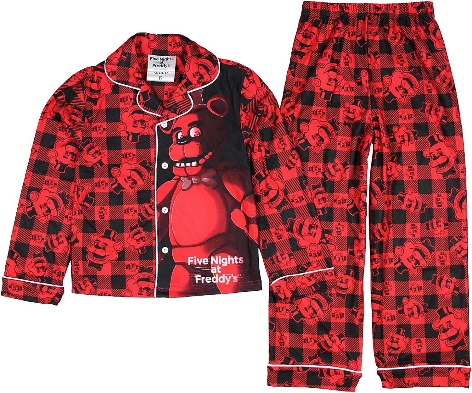 Amazon.com: Five Nights at Freddys Boys Girls 5 Nights Pajama Set ...