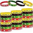 Amazon.com: FSHANEE 24Pcs Happy Kwanzaa Rubber Bracelets African ...