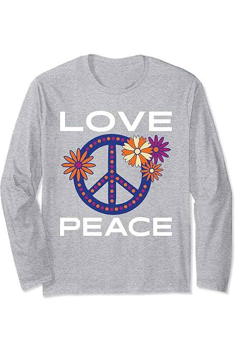 60s Peace Sign And Love Retro Peace Love Peace Sign 60S 70S Hippie