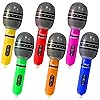 6 Pieces Inflatable Microphones (Random Colors) Birthday Party ...