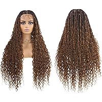 Amazon.com : Miz Barn 360 Full Lace Front Knotless Box Braided Wigs 100 ...