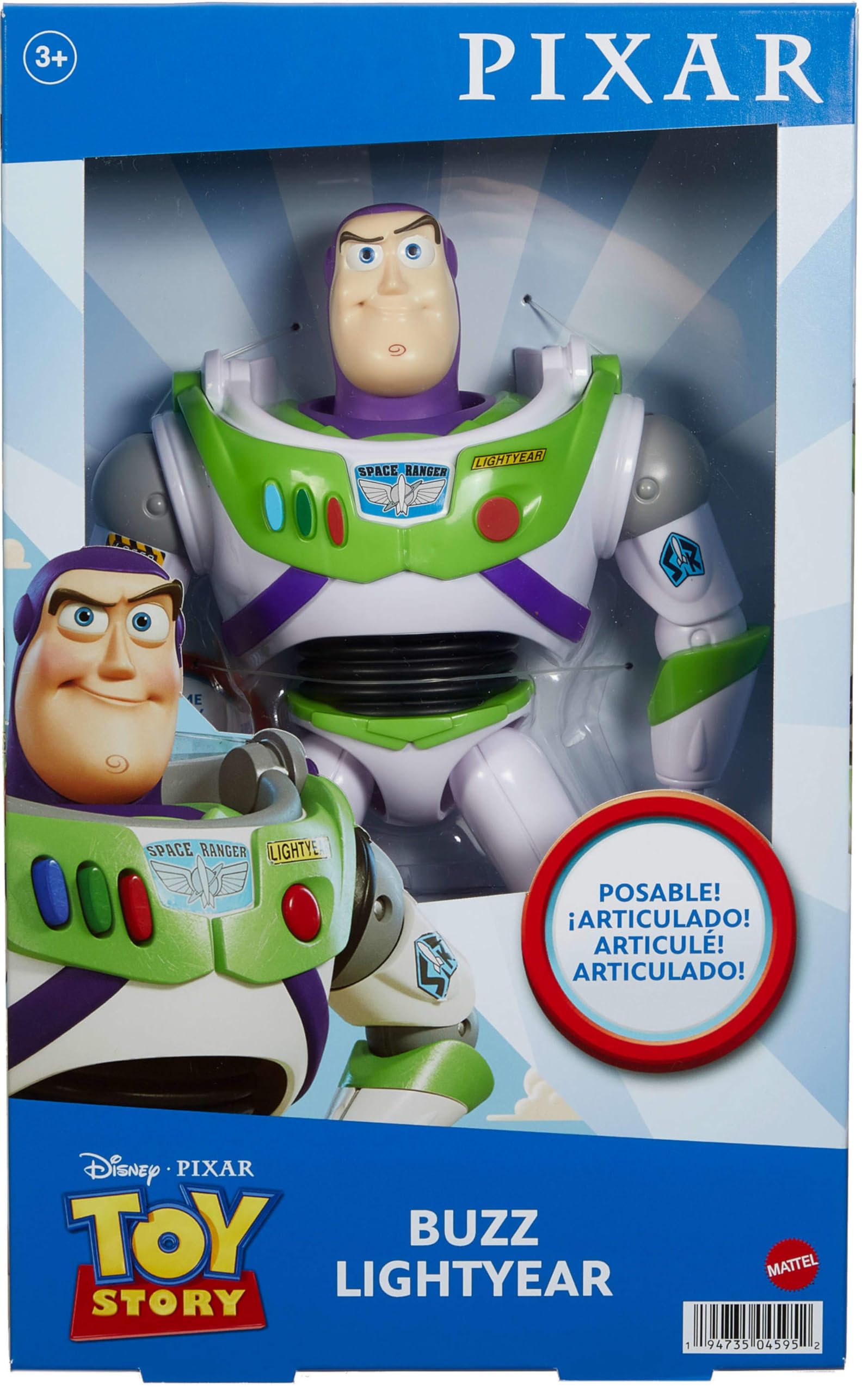 Mua Mattel Disney Pixar Toy Story Large Action Figure, Posable Buzz ...