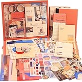 Amazon.com: Henoyso 2 Sets Scrapbook Supplies Kit 694 Pcs Vintage ...
