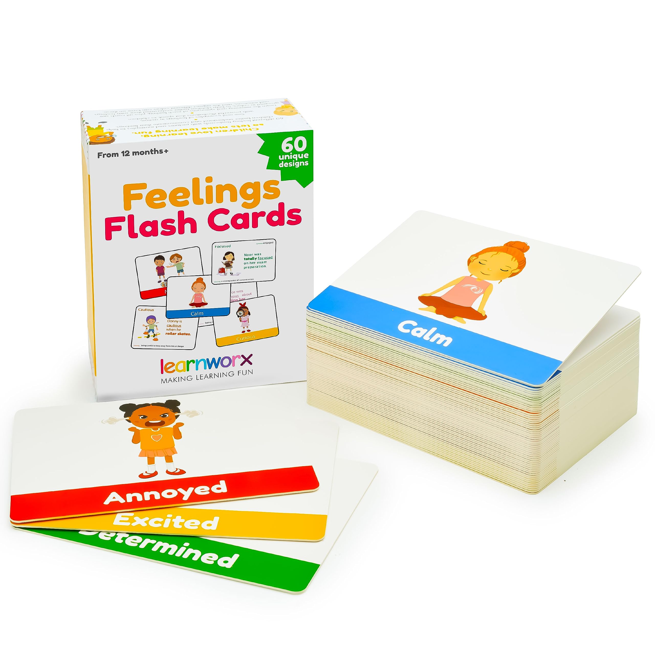 Mua Feeling Flash Cards - 60 Unique Feeling Cards For Kids - Learn ...
