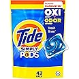 Amazon.com: Tide Simply Pods Odor Rescue Liquid Laundry Detergent Pacs, 3 in 1 Powerful ...