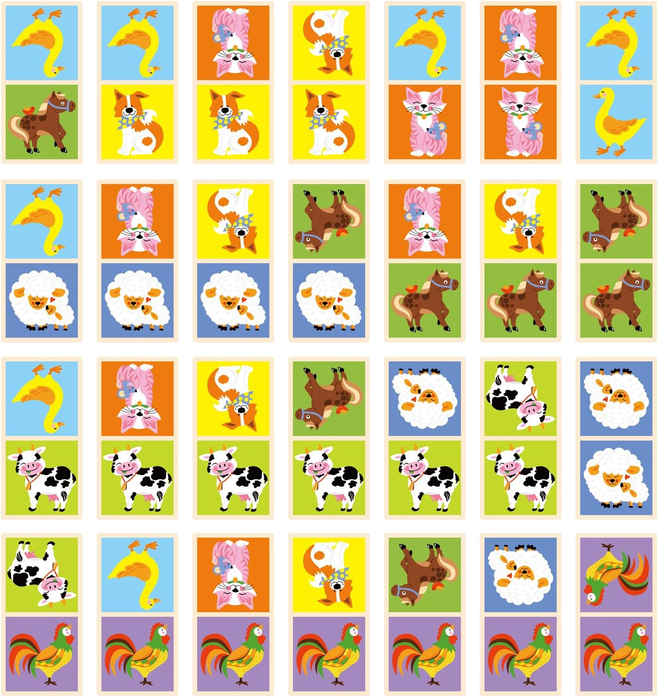 Viga Toys – 51306 – Domino – Farm Animals – BigaMart