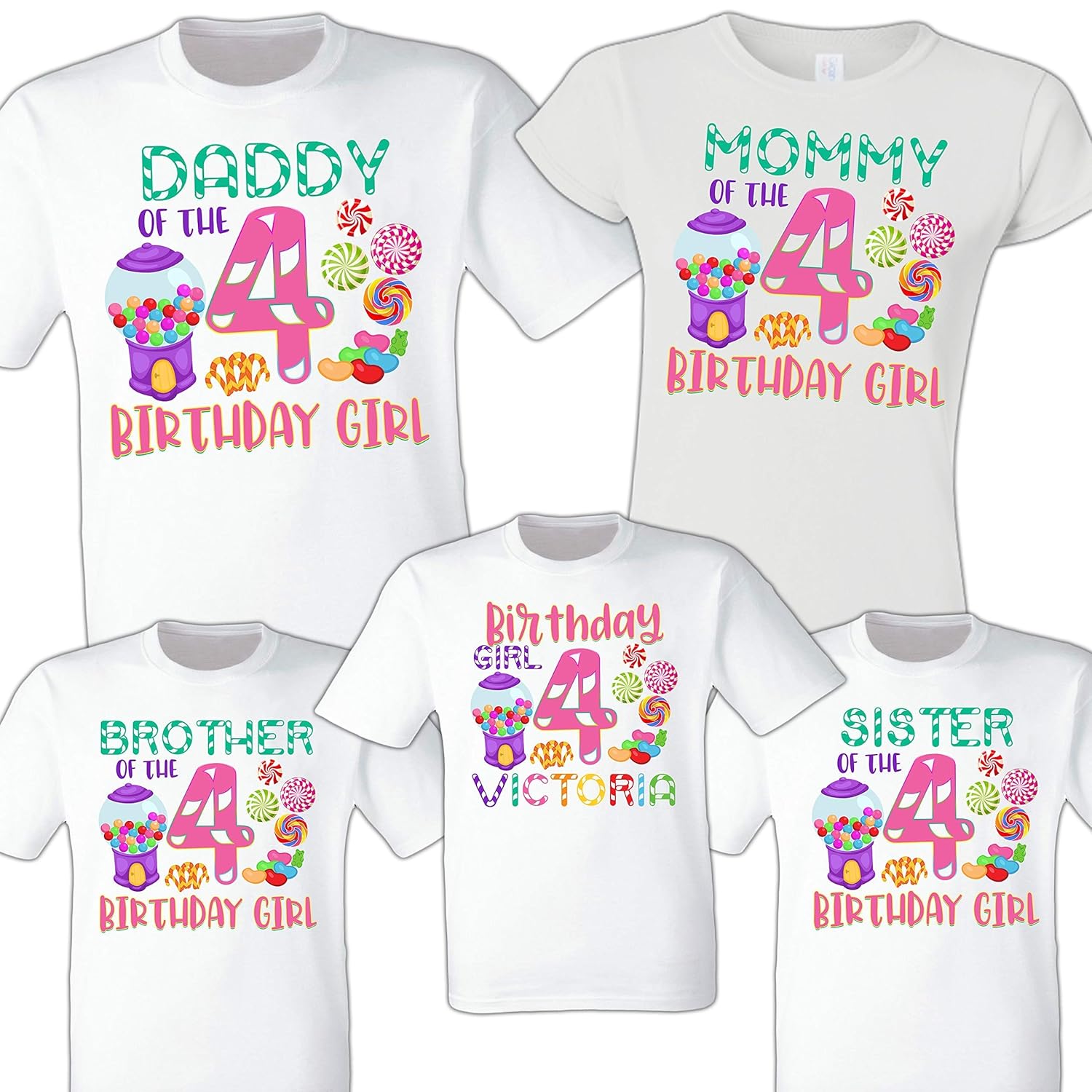 Amazon.com: Candy Birthday Shirt Sweets and Candy Birthday Shirt Sugar ...