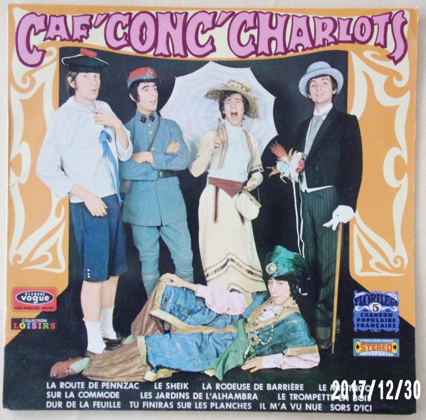 Les Charlots "Caf Conc Charlots"" florilege de la chanson populaire ...