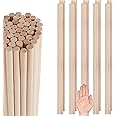 Amazon.com: 40 PCS Wooden Dowel Rod 24 Inch x 1/4 inch Wood Craft ...