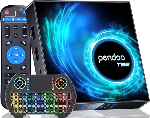 Pendoo T95 Android TV Box - 10.0, 4GB RAM, 128GB ROM, WiFi 2.4G/5.8GHz ...