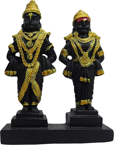 Buy Vitthal Rukmani Murti for Home Temple Pooja Marble Vitthal Rukmani ...