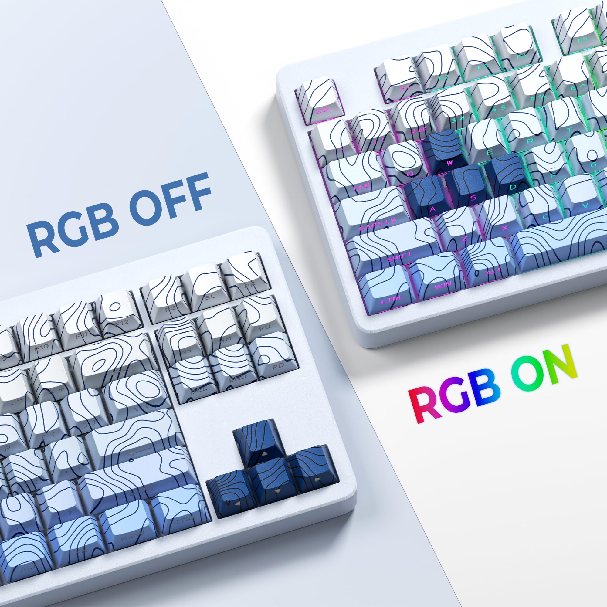 Mua XVX PBT Keycaps - Side Print Keycaps, Shine Through Custom Key caps ...