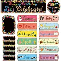 Amazon.com : Confetti Happy Birthday Bulletin Board Let's Celebrate ...