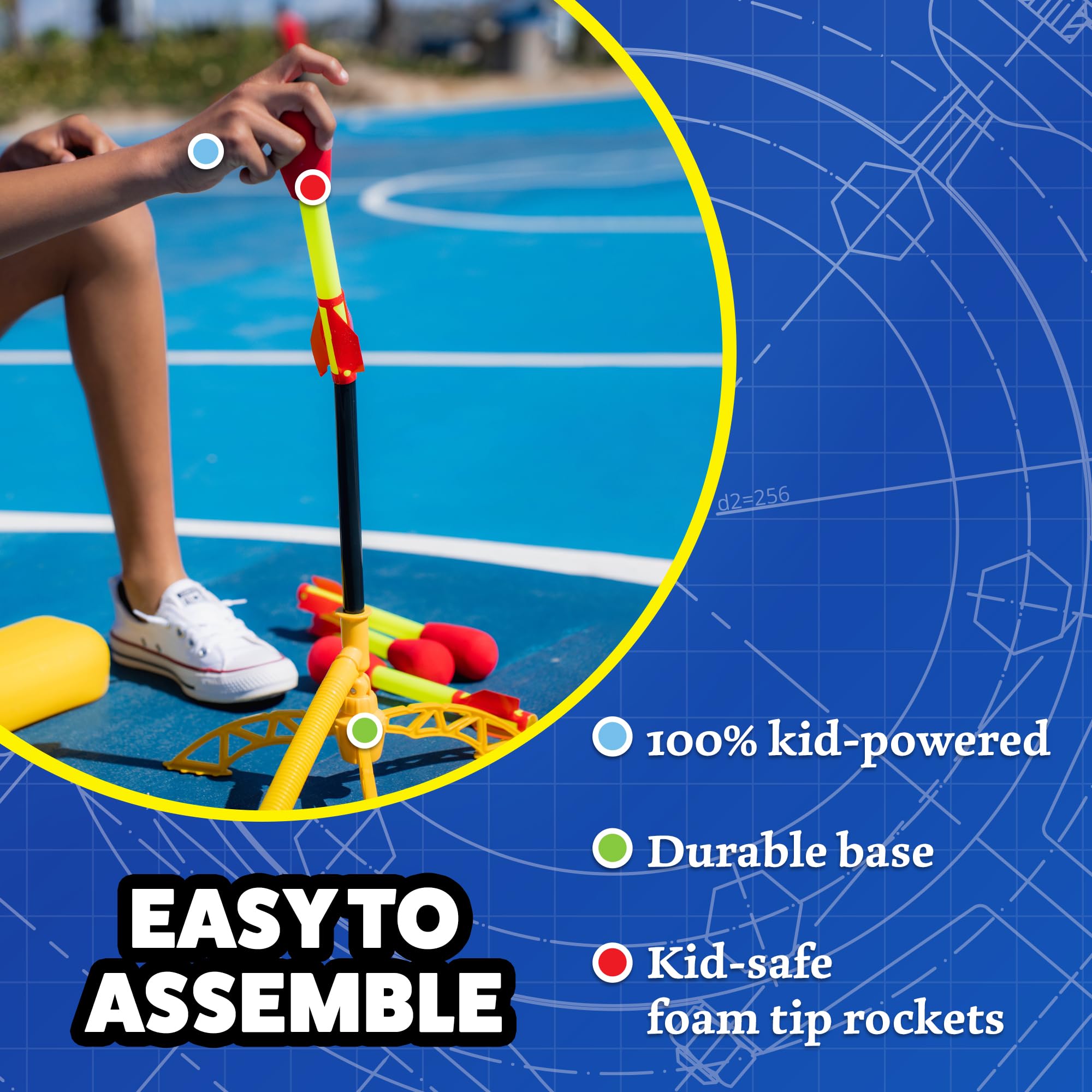 Mua Stomp Rocket Ultra Rocket Launcher for Kids, 4 Rockets - Fun ...
