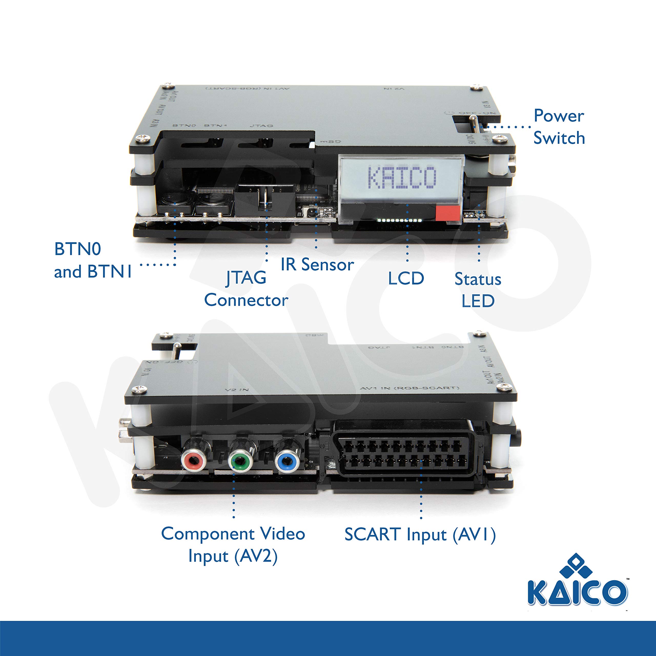 Kaico Edition OSSC Open Source Scan Converter 1.6 with SCART, Component and VGA to HDMI for ...
