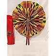 Amazon.com: African TV African Fabric Handmade Folding Fan, African ...