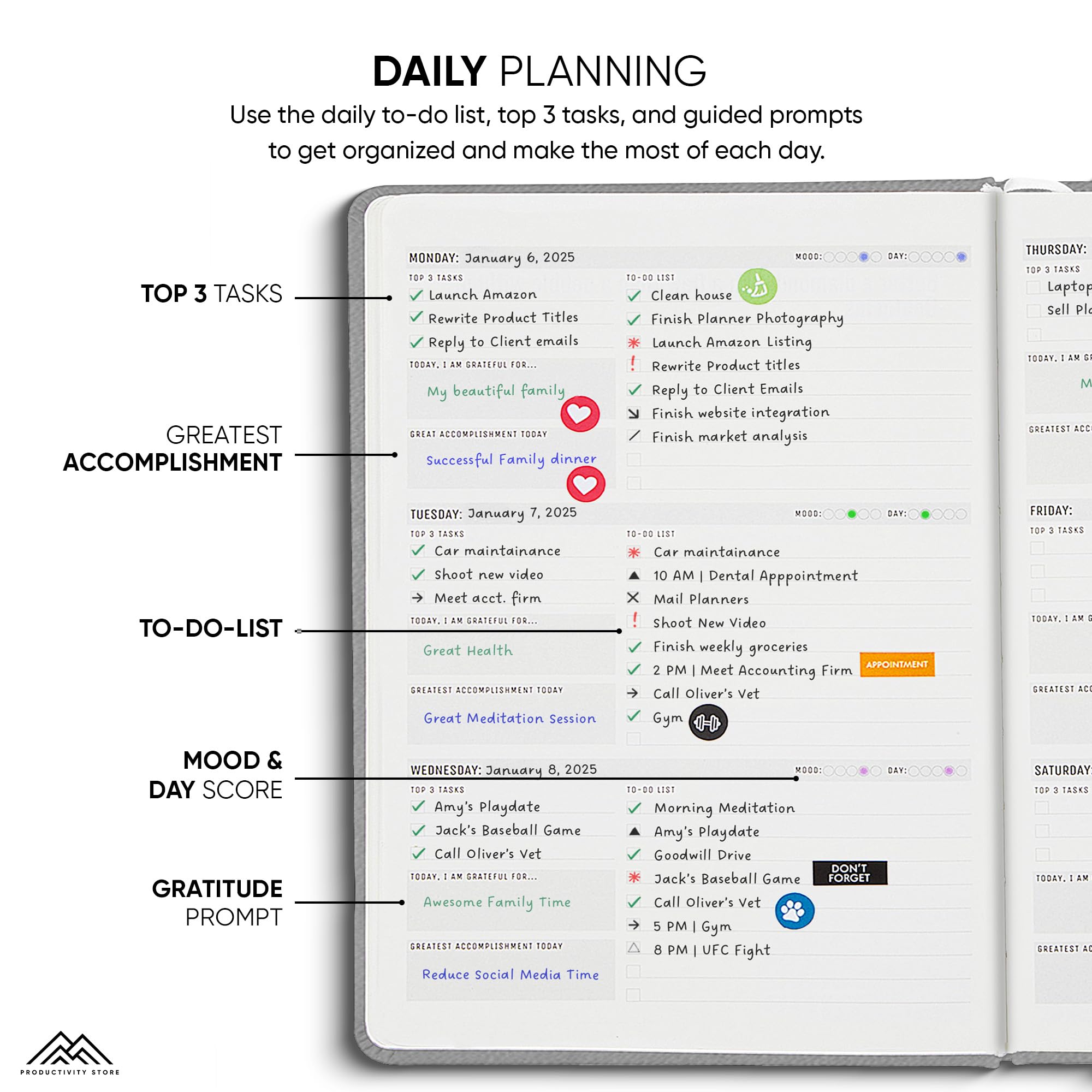 Mua Undated, 2026 Planner, 8.5" x 11" - The #1 Productivity Planner to ...